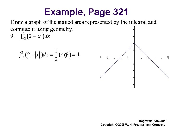 Example Page 321 Draw a graph of the
