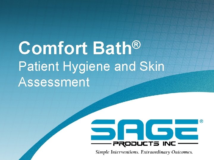 Comfort Bath Patient Hygiene and Skin Assessment Who