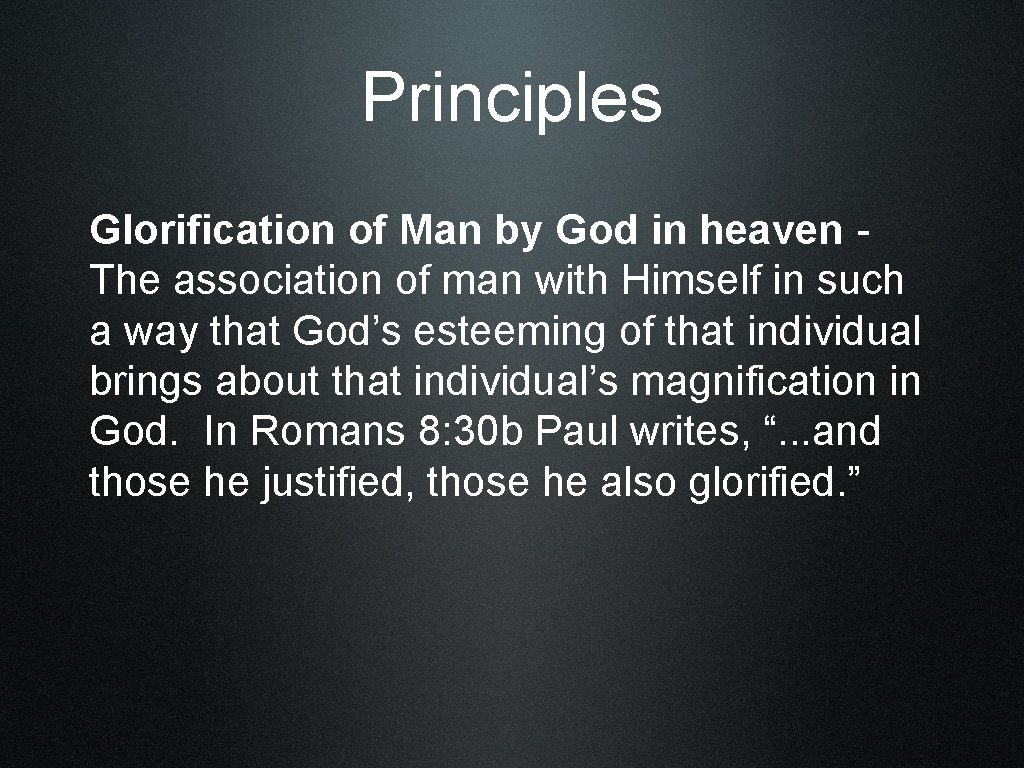 The Believer is Glorified Used under creative commons