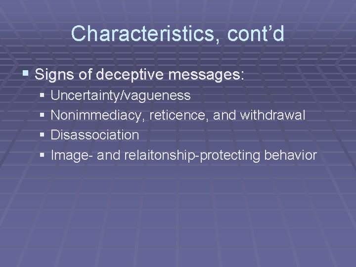 Chapter 7 Interpersonal Deception Theory Griffin E 2006