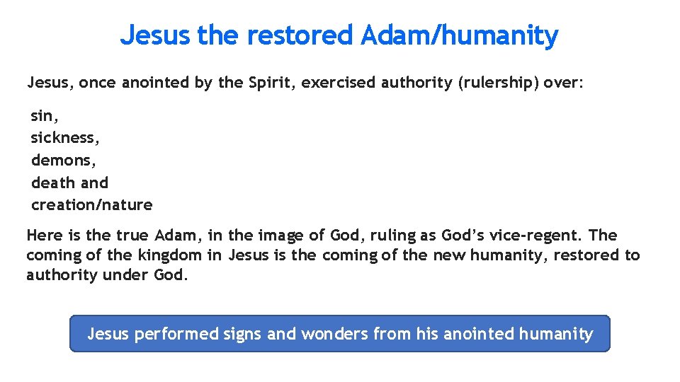 Jesus Humanity The basis of our identity Jesus