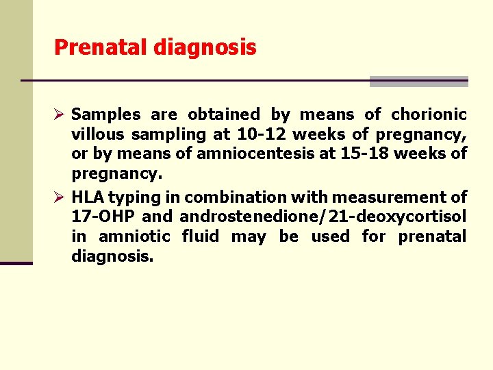 Screening for hypotyreosis and congenital adrenal hyperplasia CAH