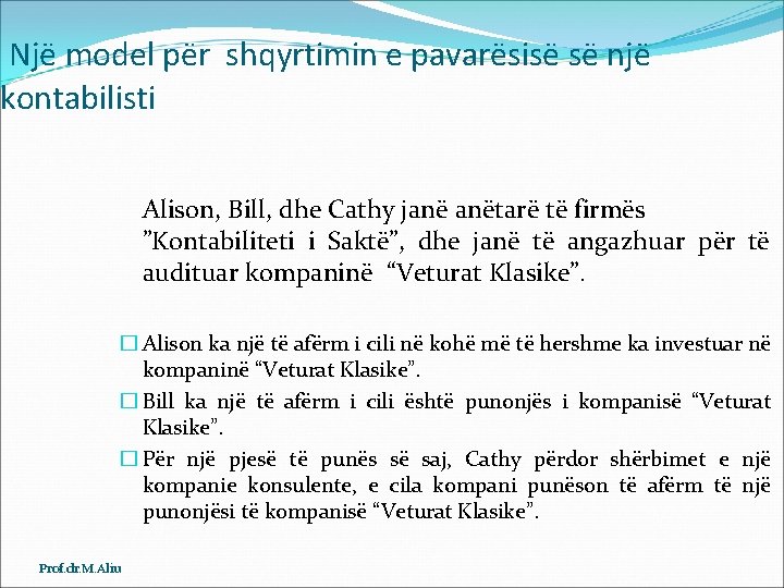 Niveli i studimeve Bachelor Lnda Etika n Kontabilitet