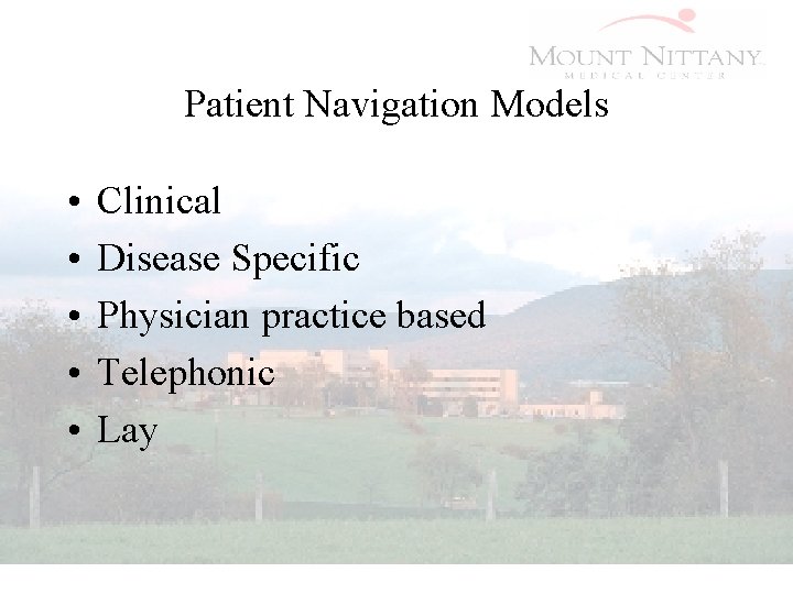 Navigating Pennsylvania Cancer Patients NPCP Demonstration Project ...