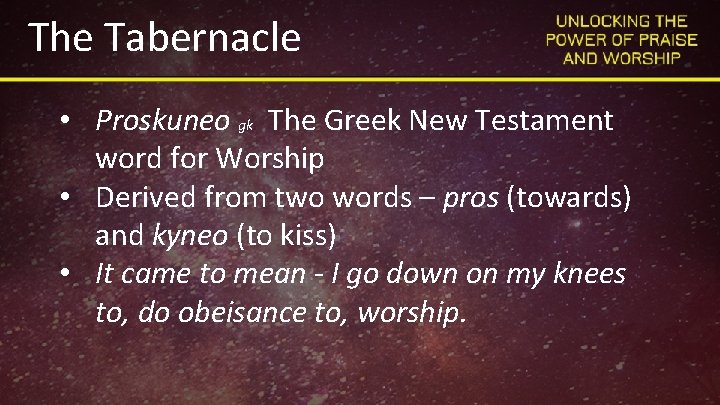 The Tabernacle A Blueprint for praise and worship