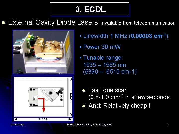 DIODELASER AND FOURIERTRANSFORM SPECTROSCOPY OF 14 NH 3