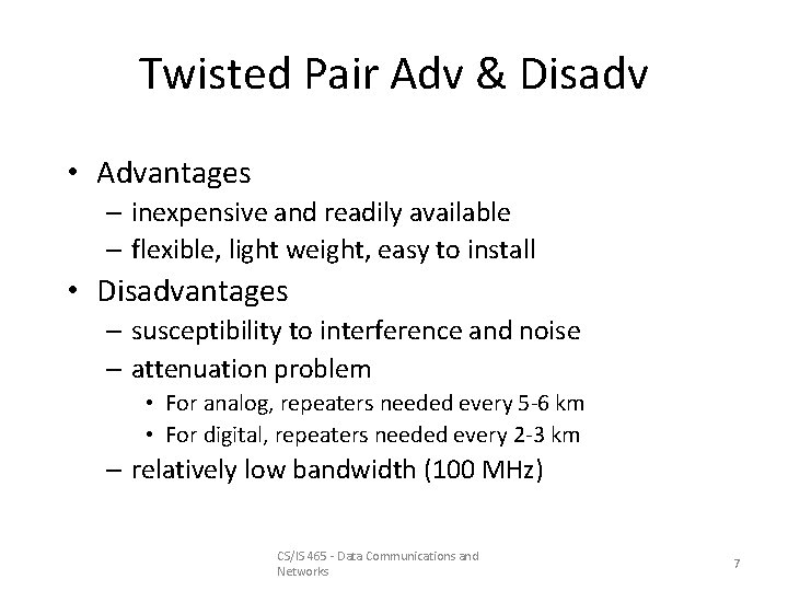 CSCI 465 Lecture 5 Martin van Bommel CSCI