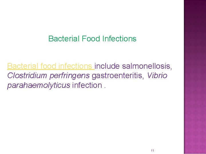 FoodBorne Infections and Intoxications 1 Food infections are