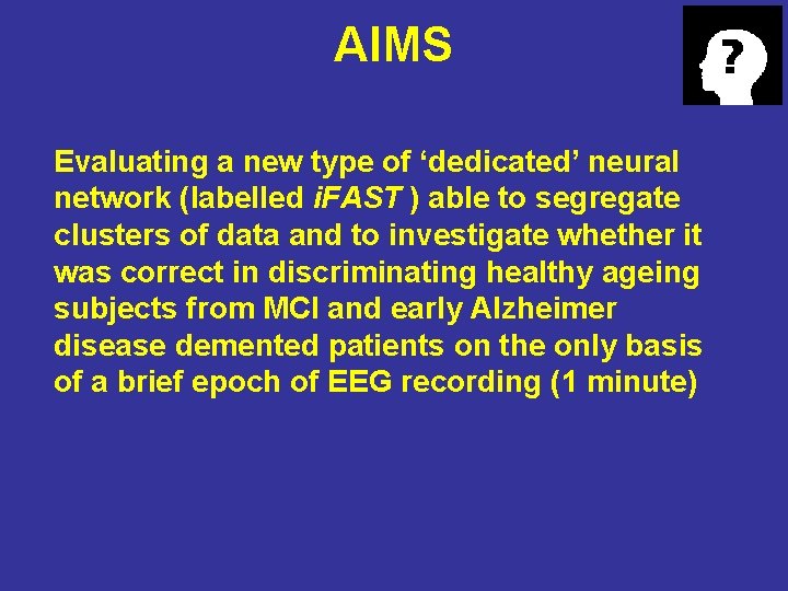EEG processing based on IFAST system and Artificial