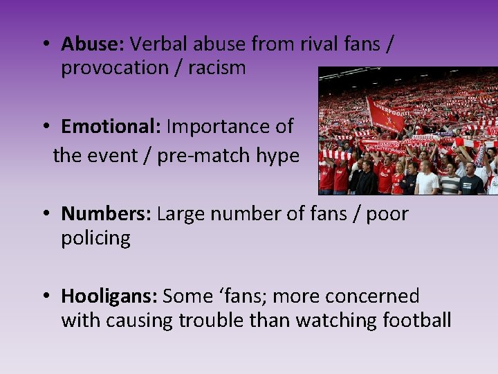 Violence in Sport A 2 PE Lesson Objectives