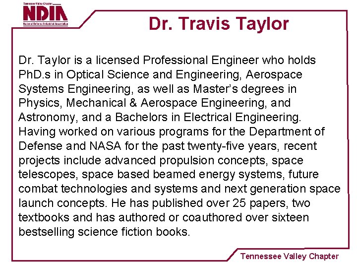 SPACE AND MISSILE DEFENSE WORKING GROUP 26 October