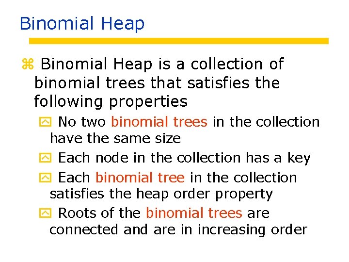 15 211 Fundamental Structures of Computer Science Binomial