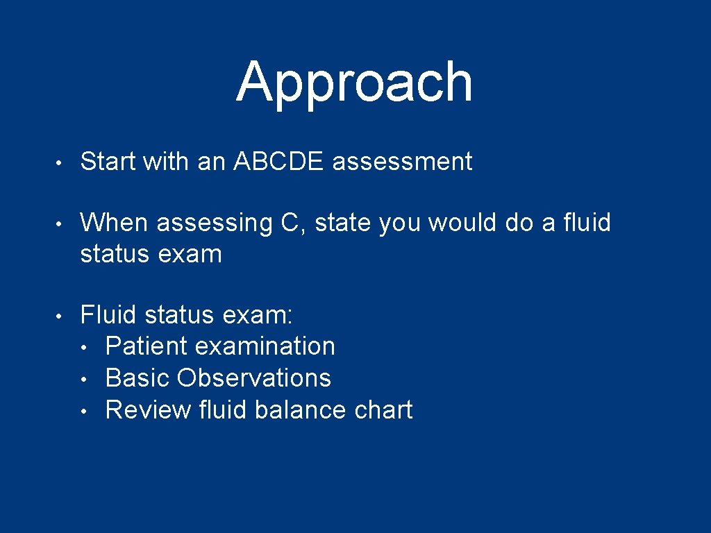 Fluid Balance Daniel Jones Learning Objectives To cover