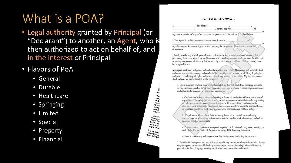 Power Or Responsibility Of Attorney Presentation by Doris