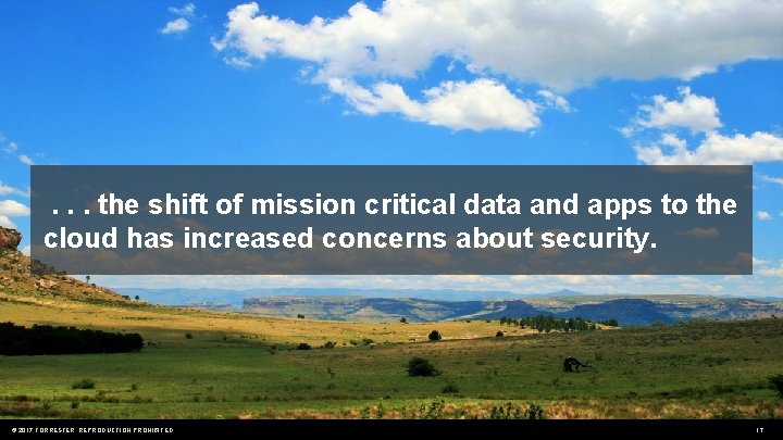 2017 FORRESTER REPRODUCTION PROHIBITED WEBINAR Forrester Data Deep