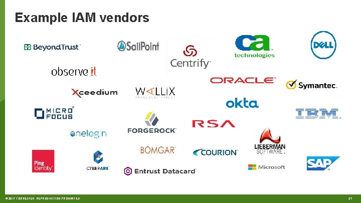2017 FORRESTER REPRODUCTION PROHIBITED WEBINAR Forrester Data Deep