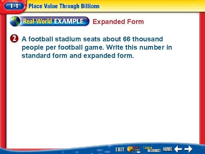 FiveMinute Check Main Idea Example 1 Place Value