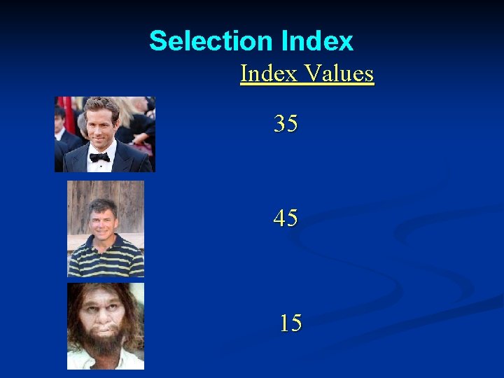 History of Selection From Phenotypes to Economic Indexes