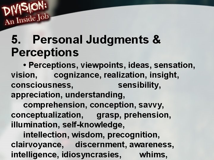 Outline for Acts 5 I The Deception and