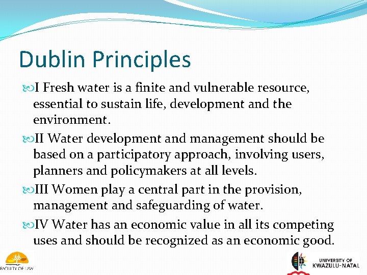 The Legal Challenges of Integrated Water Resources Management