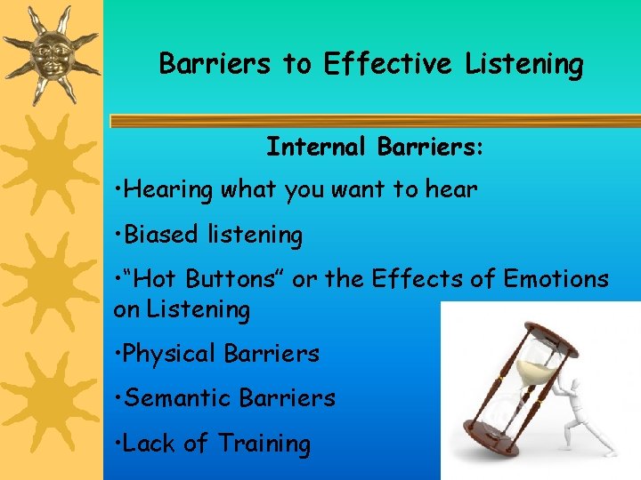 EFFECTIVE LISTENING SKILLS Presented by AMETH MORENO RIVERA