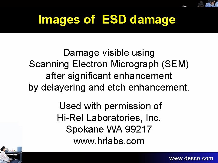 www desco com Images of Electro Static Discharge