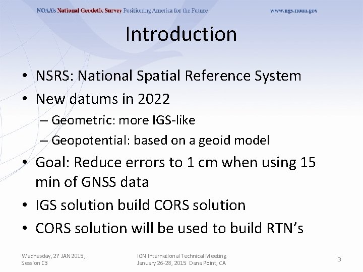 OPUS Tools and Real Time Kinematic Networks Daniel