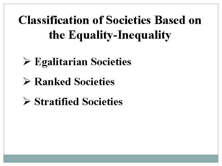 Part 3 Social Inequality Dr Sadaf Sajjad What
