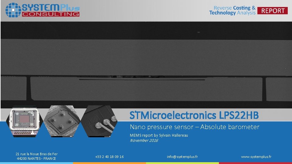 STMicroelectronics LPS 22 HB Nano pressure sensor Absolute