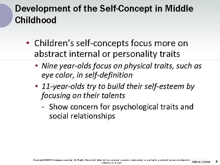 10 Middle Childhood Social and Emotional Development Copyright