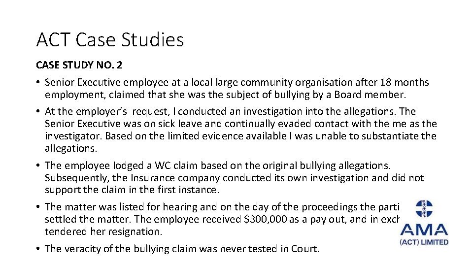 Bullying in the Workplace Tony Chase Manager Workplace