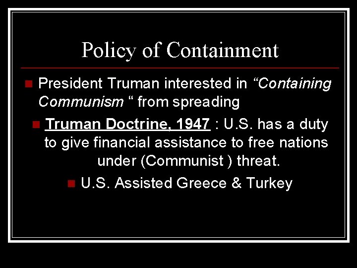 Cold War Era Emergence of A New Europe