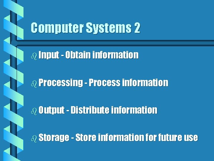 Computer Systems b What is a computer b