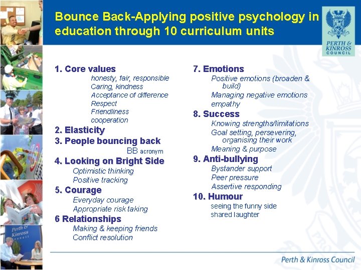The impact of Bounce Back on resilience connectedness