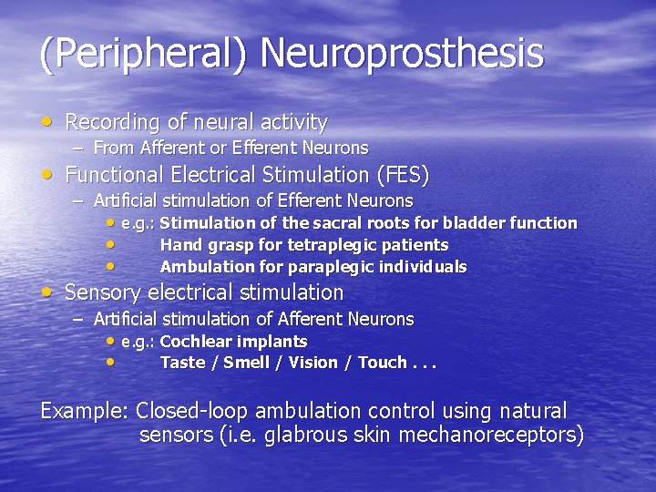 Neuroprosthetics Presentation 2 Implant Technologies Implantation ...
