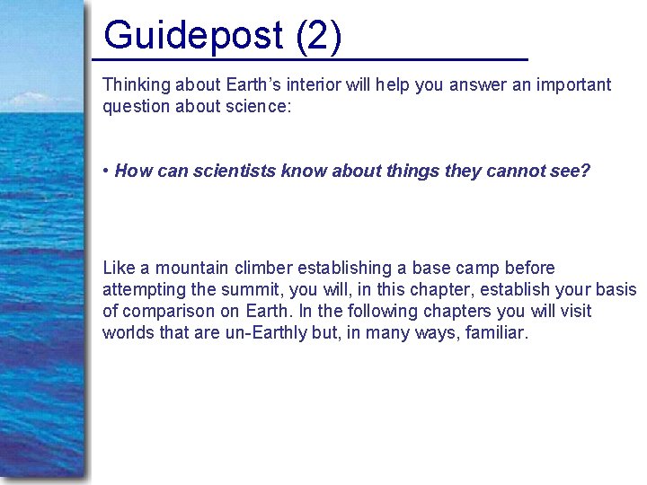 Chapter 7 Earth The Standard of Comparative Planetology