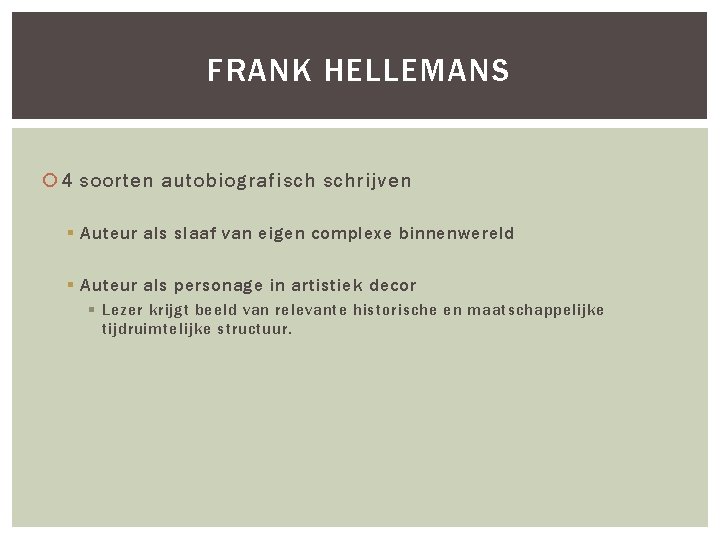 KAN SCHRIJVEN DE GEESTELIJKE GEZONDHEID BEVORDEREN Laura Van