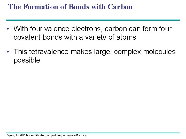 Chapter 4 Carbon and the Molecular Diversity of
