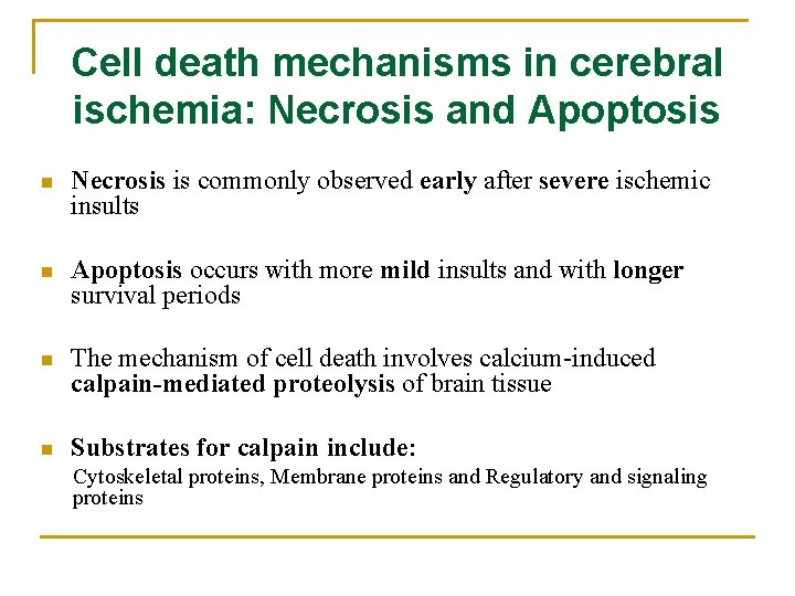 Pathogenesis of Cerebral Infarction at Cellular Molecular Levels