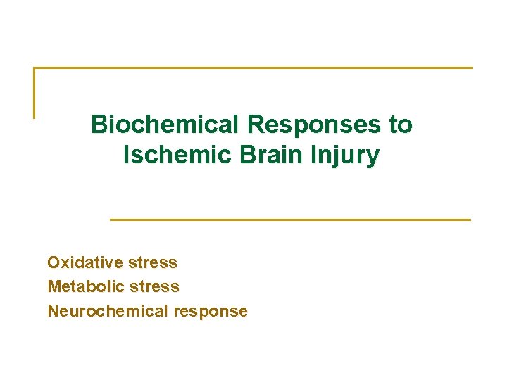 Pathogenesis of Cerebral Infarction at Cellular Molecular Levels