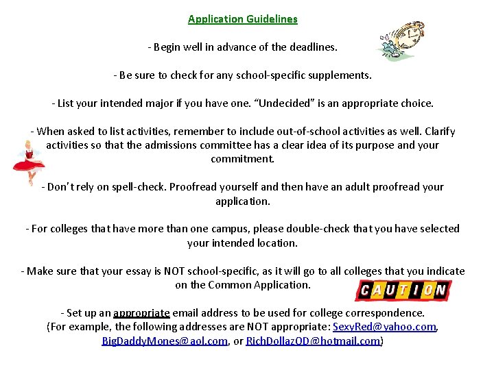 NORWALK HIGH SCHOOL SENIOR COLLEGE APPLICATION PROCESS Application