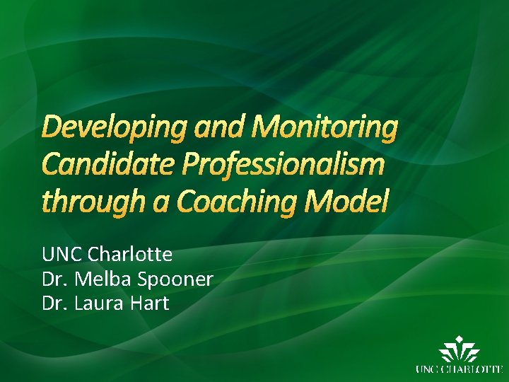 Developing and Monitoring Candidate Professionalism through a Coaching