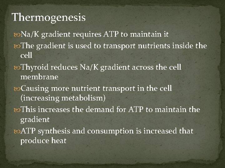 Biochemistry of Thyroid Hormones and Thermogenesis Endocrine Block
