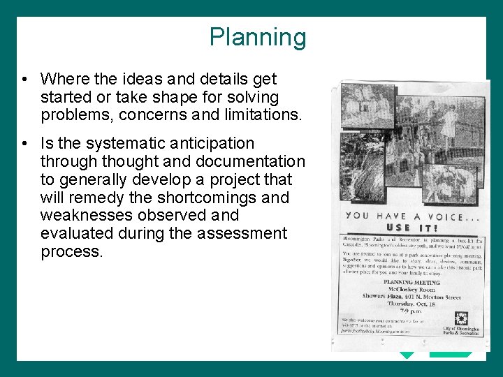 chapter 5 Planning Importance of Planning It could