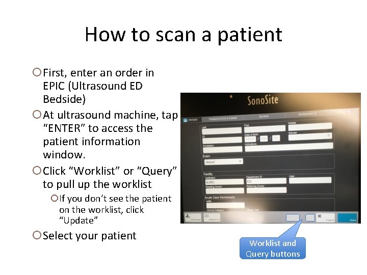Sonosite XPorte Orientation Katie Colpitts Regional Emergency Ultrasound