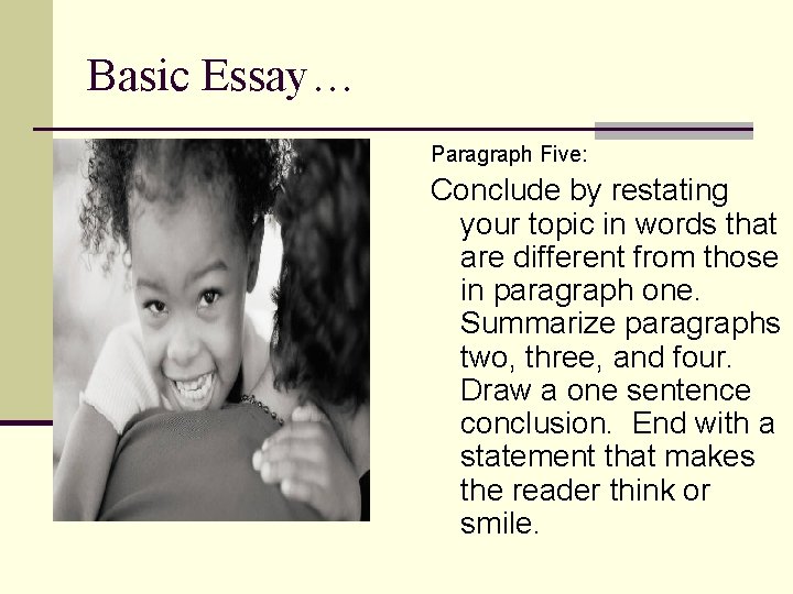 How to Write Body Paragraphs Student Step by