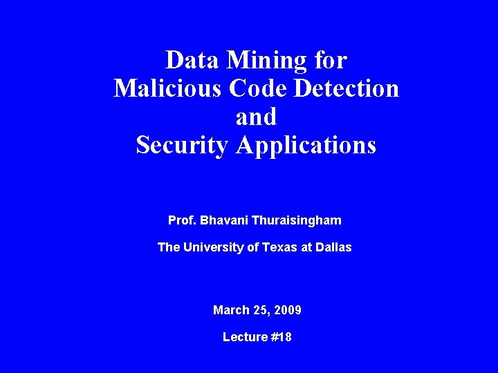 Data Mining For Malicious Code Detection And Security 5938