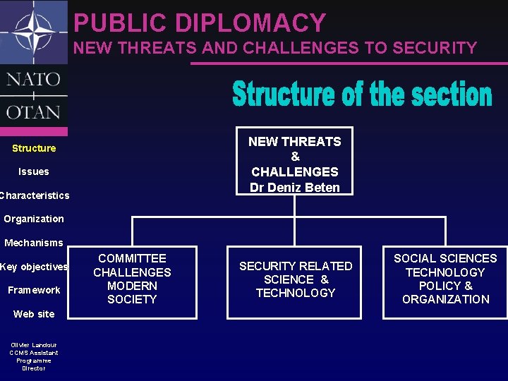 PUBLIC DIPLOMACY NEW THREATS AND CHALLENGES TO SECURITY