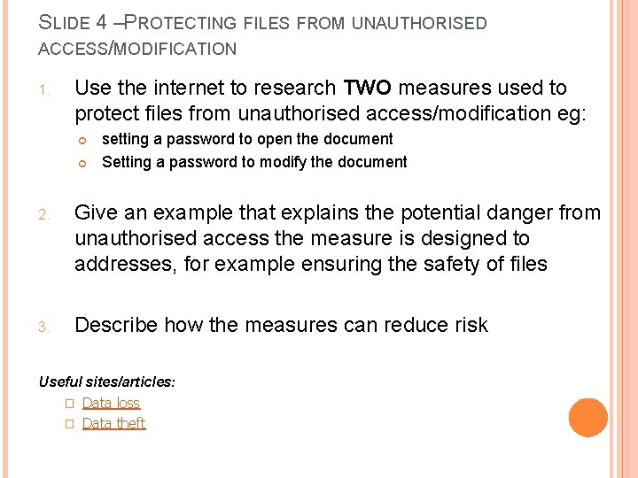 A 01 SAFE WORKING PRACTICES IN A BUSINESS
