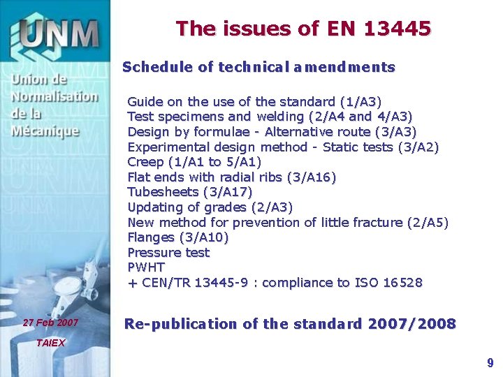 THE HELP DESK EN 13445 A tool to